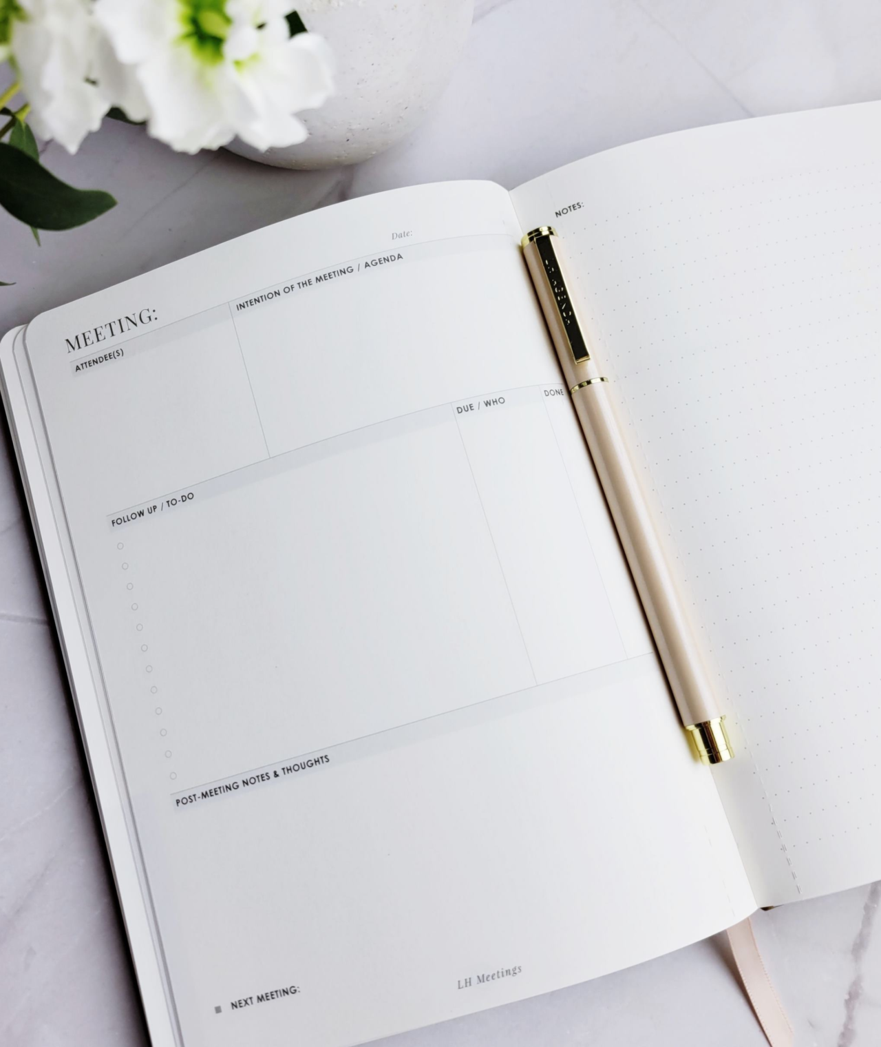 Meeting Notebooks - Make Meetings Work - LH AGENDA