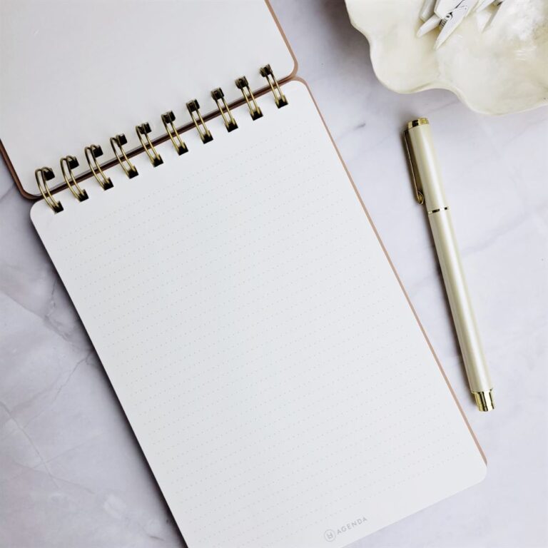 LH Agenda Notepad - Black (Dot-lined) - Persistence - LH AGENDA & Co.