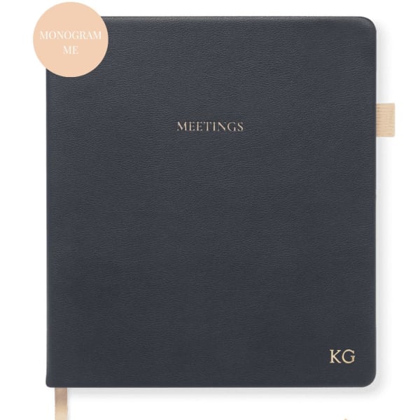 Meeting Notebook - Large - Midnight Blue - LH AGENDA & Co.